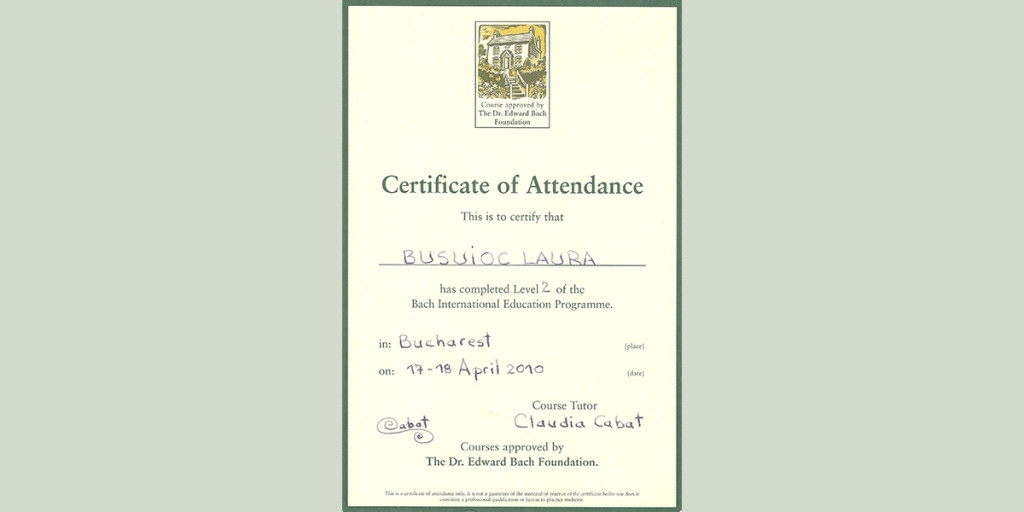 Atestari - Laura Busuioc