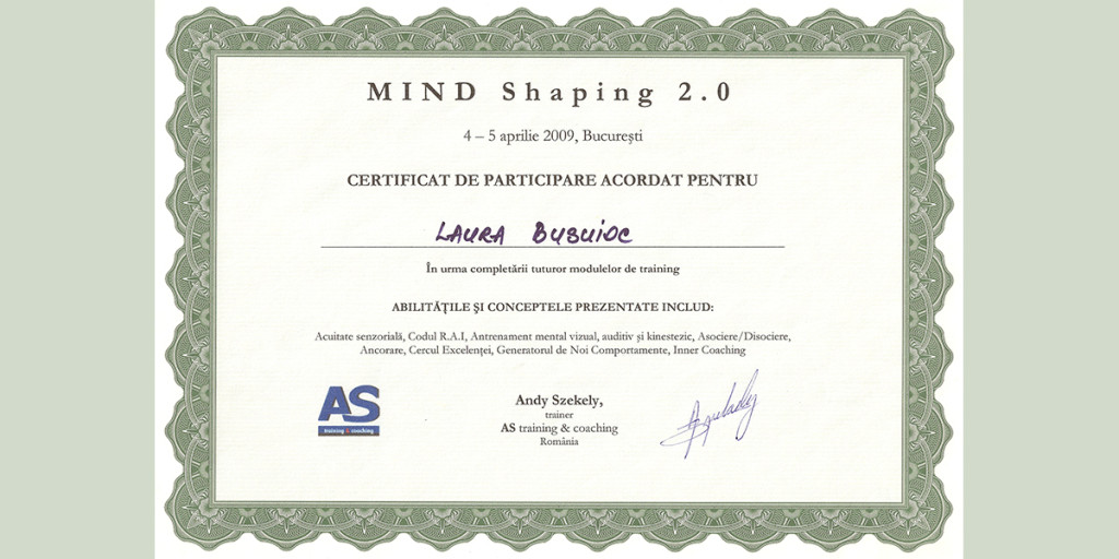 Atestari - Laura Busuioc